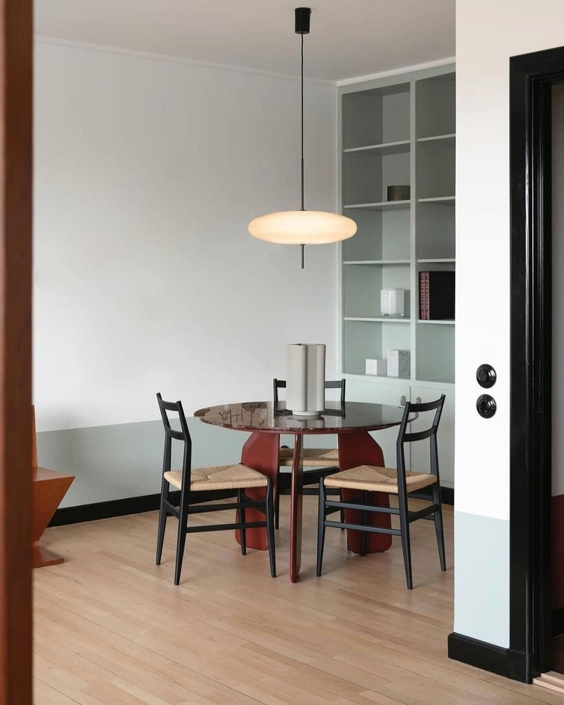 Model 2065 Suspension - White diffuser, black hardware, black cable ...