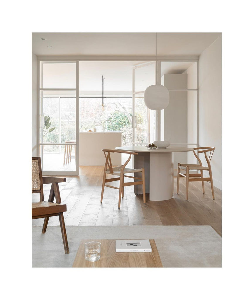 Plateau dining table round - Sand – The EDIT